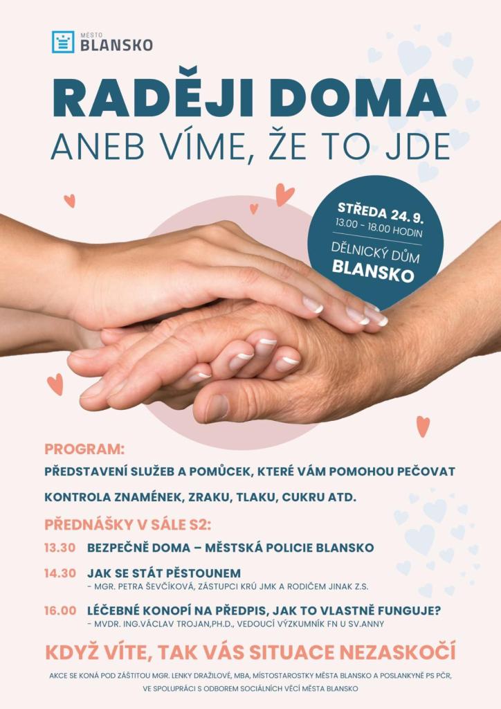 Aktuality - POZVÁNKA MĚÚ BLANSKO, ODB. SOCIÁLNÍCH VĚCÍ na akci - DOMA ...
